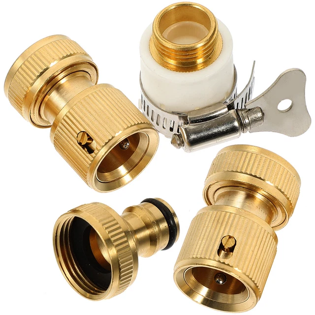 WATER HOSE QUICK Connect Fittings Pipe Joint Connector Faucet Adapter ...