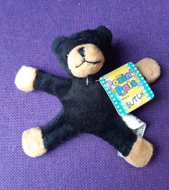 POZIN' PALS. BUTCH 🐻 the Grizzly black BEAR with Tags. 1998 Vintage ...