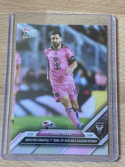 TOPPS NOW 2023 2024 Lionel Messi Inter Miami Card Number 1 £6.50 ...