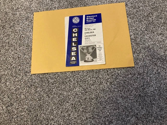 CHELSEA V LEICESTER League Cup Final 1st Leg 1965 Programme. £21.52 ...