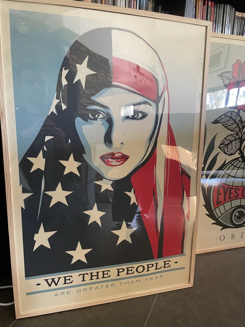 FAIREY OBEY AFFICHE OFFICIELLE EDITION LIMITEE 60/90cm WE THE PEOPLE ...