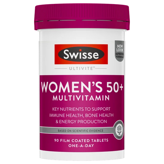 SWISSE ULTIVITE WOMEN'S 50+ Multivitamin 90 Tablets Key Nutrients for 50 years+ EUR 35,33 ...