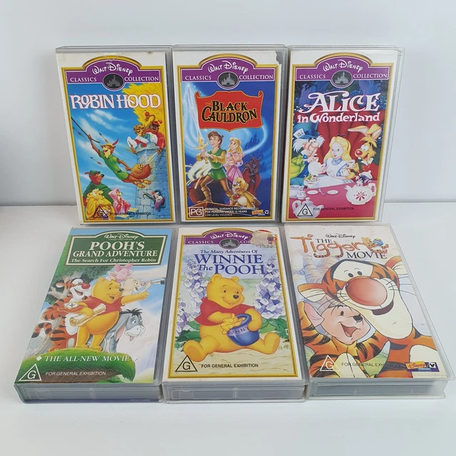 DISNEY CLASSIC CARTOON VHS Bundle 4 Classic Collection 2 Winnie The ...