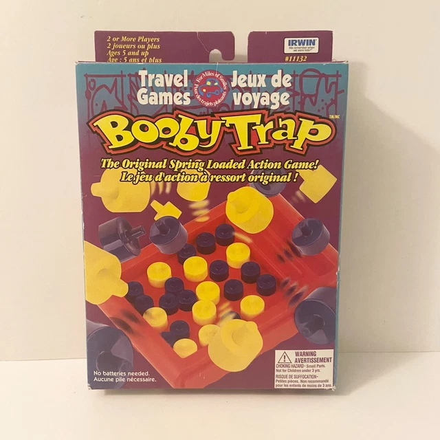 IRWIN BOOBY TRAP Travel Games Spring Loaded Action Game Complete $25.26 ...