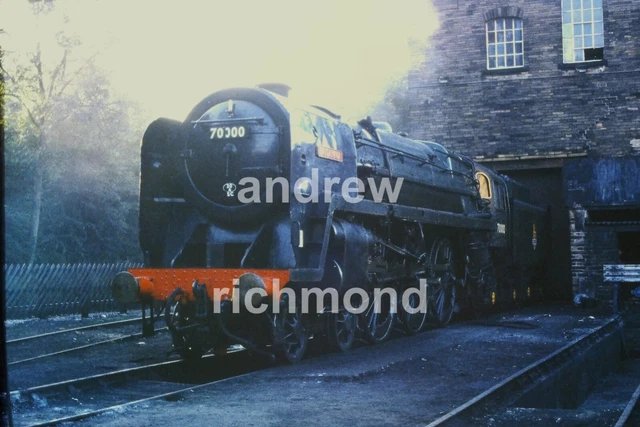 70000 BR STANDARD 7MT Pacific Steam Locomotive Original 35mm Railway ...