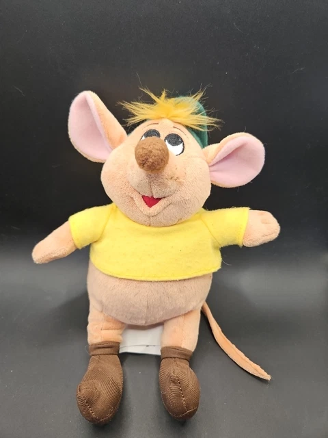DISNEY STORE COLLECTION Gus Mouse Cinderella Plush Yellow Shirt Green ...