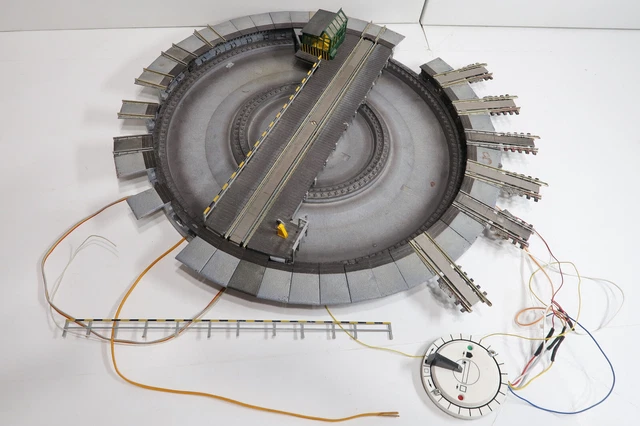 FLEISCHMANN H0 6052 Elektrische Drehscheibe mit Abgängen für Märklin für Bastler EUR 67,00 ...