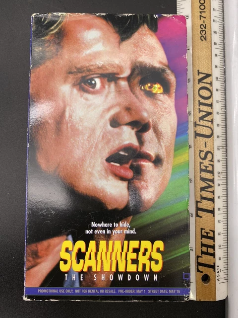 SCANNERS THE SHOWDOWN Horror VHS rare 1995 Promo Copy Promotional £12. ...