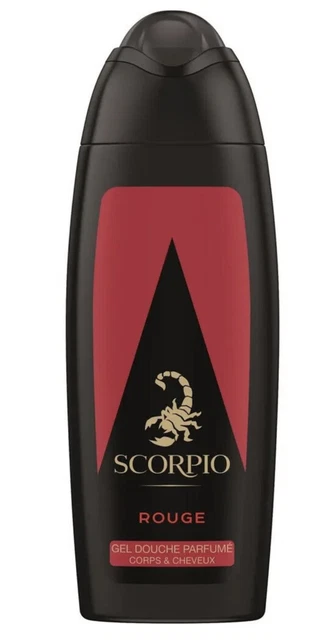 **LOT DE 6** gel douche parfum eau de toilette Scorpio rouge (250ml x 6 ...