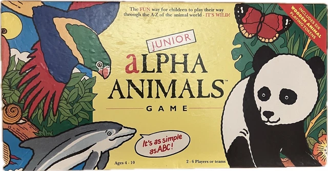 JUNIOR ALPHA ANIMALS Board Game - The Green Board Game Co. 2010 ...