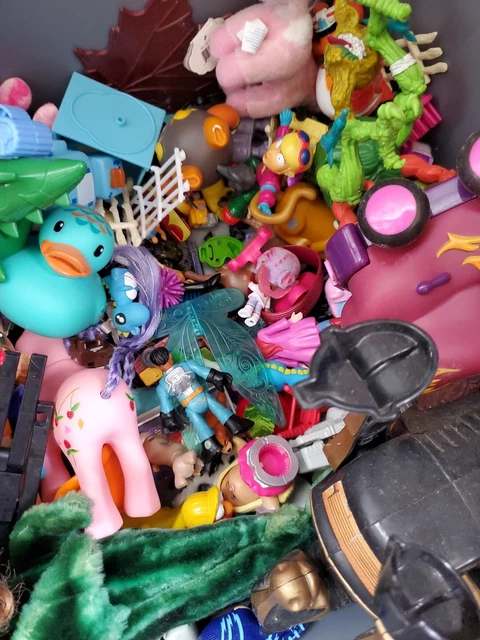 SMALL TOY LARGE Flat Rate Box Surprise Random FILLED Box Vintage Modern ...