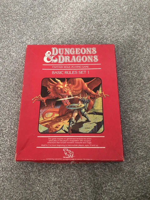 VINTAGE TSR DUNGEONS & Dragons Basic Rules Set 1 (1011 Red Box) D&D £27 ...