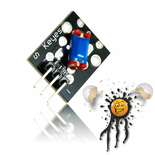 ESP8266 ARDUINO KY-020 Tilt Switch Vibration Shock Sensor 3-5V DOUut £2 ...