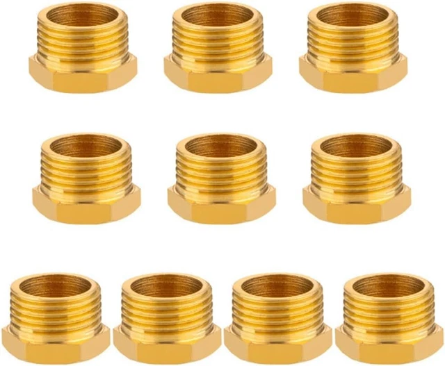 MESSING STOPFEN AUSSENGEWINDE Verschlussstopfen Messing Rohrstopfen Blindstopfen EUR 3,95 ...