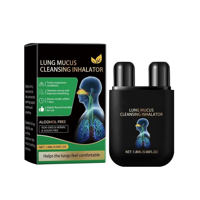 LUNG MUCUS CLEANING Nasal Herbal Box,Natural Safe Essential Oils ...