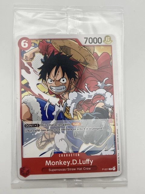 MONKEY D. LUFFY Super Pre-Release Sealed - P-001 Promo - One Piece TCG Card Game EUR 40,00 ...