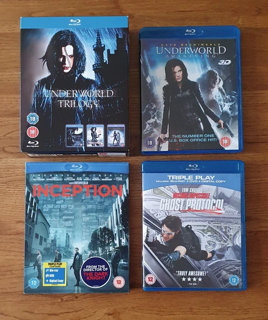 UNDERWORLD TRILOGY + Underworld Awakening 3D, Inception, Ghost Protocol ...