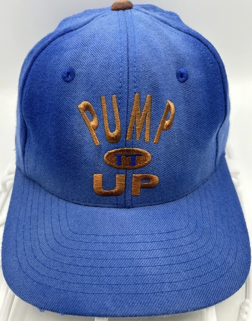 VINTAGE REEBOK PUMP IT UP Cap Wool Snapback Hat Blue Orange 90’s £19.85 ...