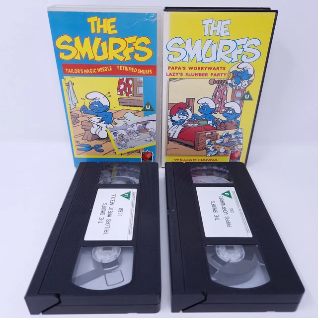 THE SMURFS | 2 x VHS Video Tape 1990 | Tailor's Magic Needle Papa's ...
