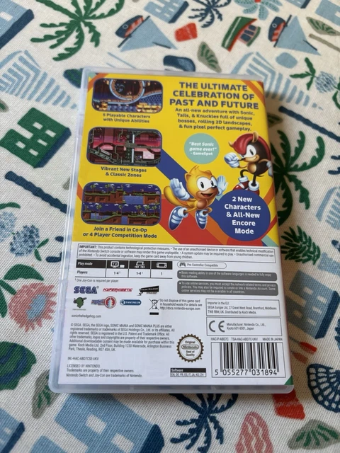 SONIC MANIA PLUS Nintendo Switch Sega Game £11.44 - PicClick UK