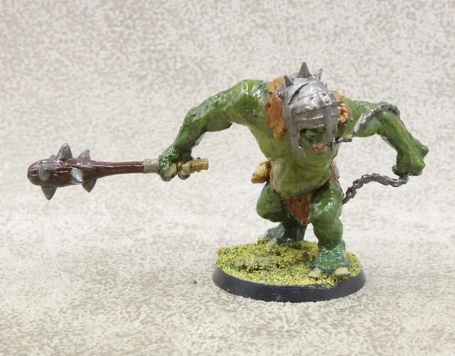 LOTR METAL CAVE TROLL of MORIA with CLUB Painted MESBG Citadel GW 32367 ...
