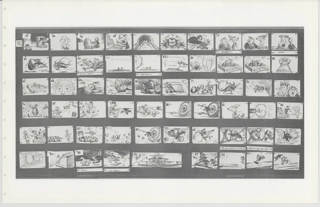 GREAT MOUSE DETECTIVE Walt Disney Production Animation Storyboard Sheet ...