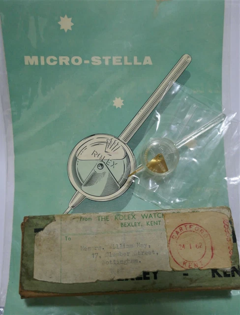 ORIGINAL RARE VINTAGE Rolex Micro Stella Tool Brochure Box, circa 60s ...
