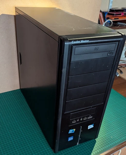 RETRO COOLER MASTER Mid Tower ATX Gaming PC intel i5, 16Gb ram, Geforce ...