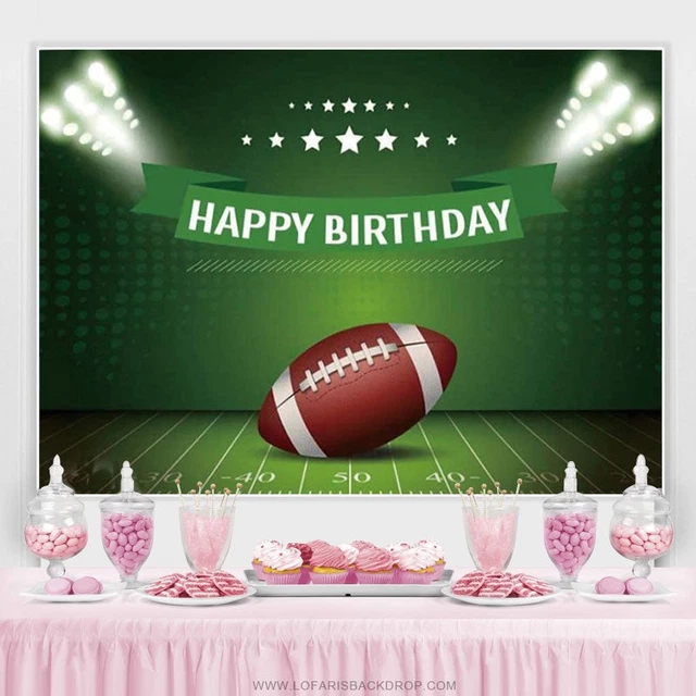 SUPERBOWL AMERICAN FOOTBALL Birthday Party Backdrop $38.07 - PicClick AU
