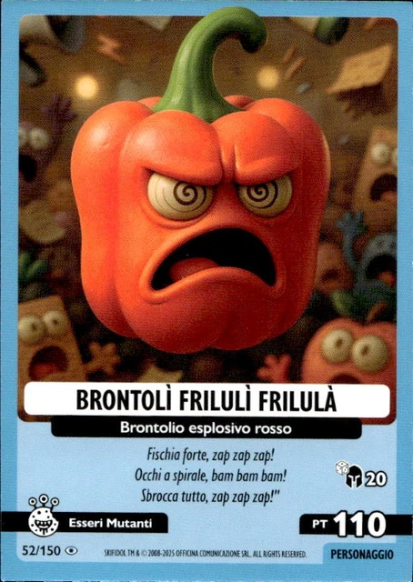 CARD SKIFIDOL ITALIAN Brainrot. Allucinazione Cosmica 2025 # 52 EUR 1 ...