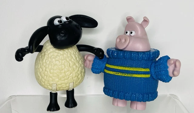 TIMMY TIME PAXTON The Pig & Shaun The Sheep Figures 3.5” Aardman ...