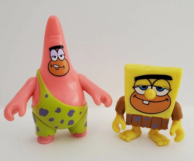 FISHER PRICE IMAGINEXT Patrick Star & Spongebob Squarepants Cavemen ...