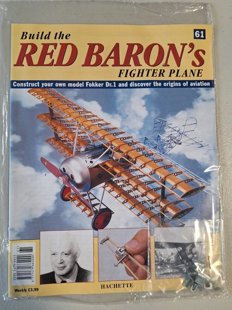 HACHETTE BUILD THE Red Baron's Kampfflugzeug, Ausgabe 61, mit Teilen ...