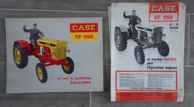 PROSPECTUS DÉPLIANT publicitaire tracteur CASE CF 350 EUR 9,00 ...
