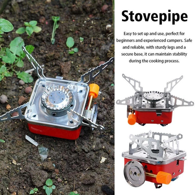 MINI CAMPING STOVE Gas Jet Burner Portable Foldable Picnic BBQ Cooker ...