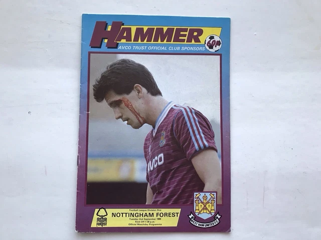 6 X WEST Ham United Home Programmes. 1986-1987 Season £0.26 - PicClick UK