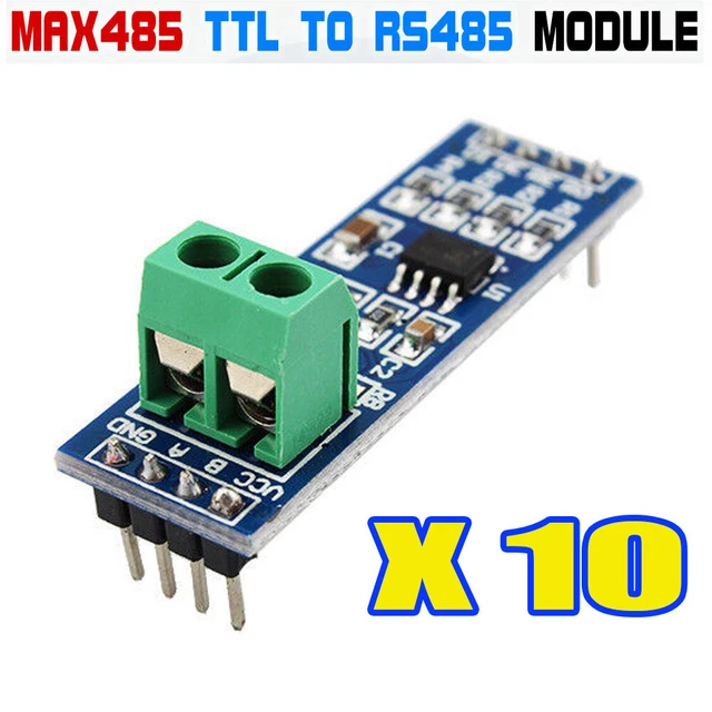 10X MAX485 RS485 Transceiver Module UART Serial TTL to RS485 Board for ...