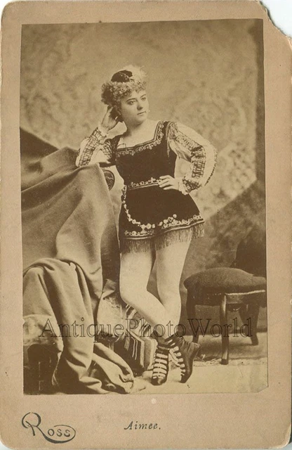 FRANCÉS OPERA SINGER Marie Aimee En Traje Antigüedad Gabinete Foto EUR ...