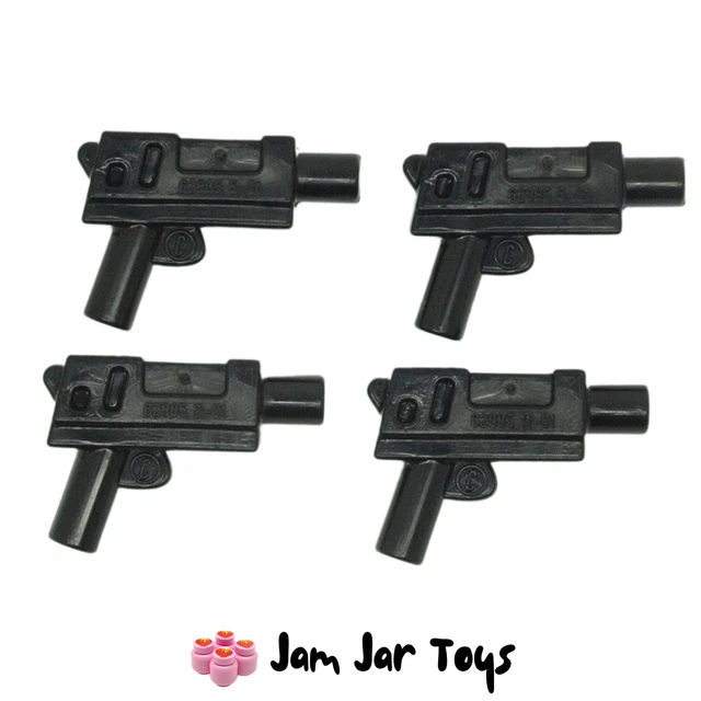 LEGO SUBMACHINE GUN Weapon Automatic Pistol Medium Barrel 4 x NEW W47 £ ...