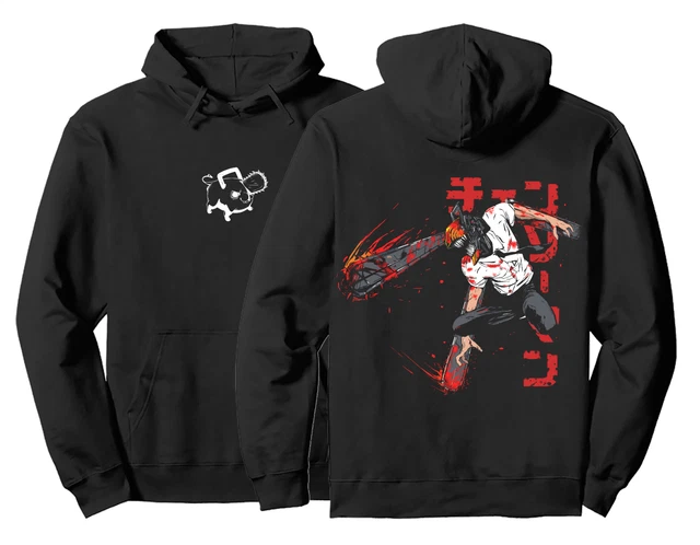 CHAINSAW MAN CSM Denji x Pochita Devil Anime Inspired Minimalist Hoodie ...