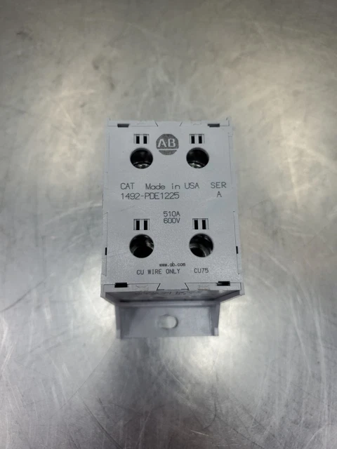 SER ALLEN BRADLEY 1492-pde1225 Bloc connecteur A 510A 600V. 4E-4 EUR ...