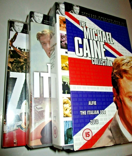 THE MICHAEL CAINE Collection Special Edition VHS Box Set/Alfie/Italian ...