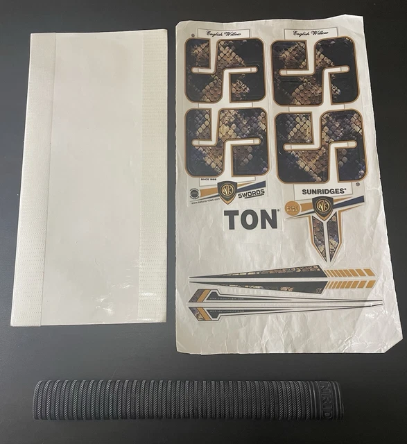 ORIGINAL SS CRICKET Bat Stickers 3d Embossed (Rare) With Grip And Scuff ...