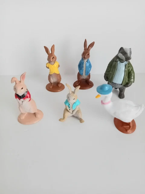 CBEEBIES PETER RABBIT & Friends Figures Tommy Brock Gemima Puddle duck ...