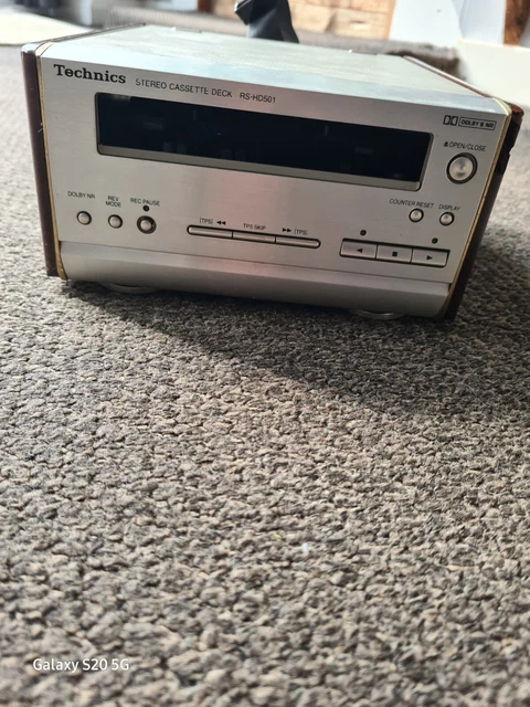 TECHNICS RS-HD501 DECK cassette nastro HiFi stack e cavo separati EUR ...