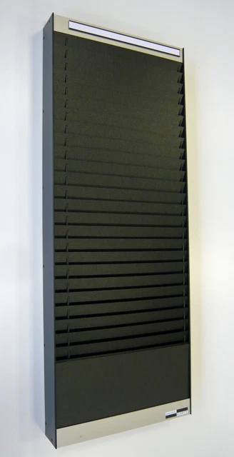 BLACK WORKSHOP JOB Card Wall Rack For A4 Landscape Job Cards - 25 ...