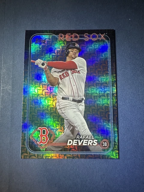 2024 TOPPS BASEBALL Series One Rafael Devers Holiday Foil - Boston Red ...