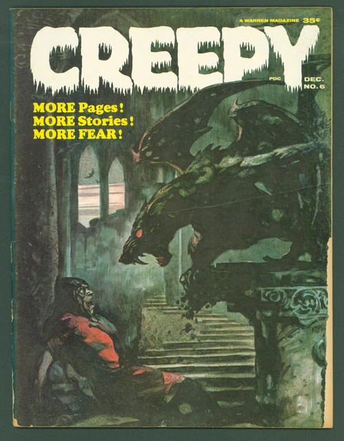 CREEPY #6 (1965) Frank Frazetta Cover [Warren] SA £14.91 - PicClick UK