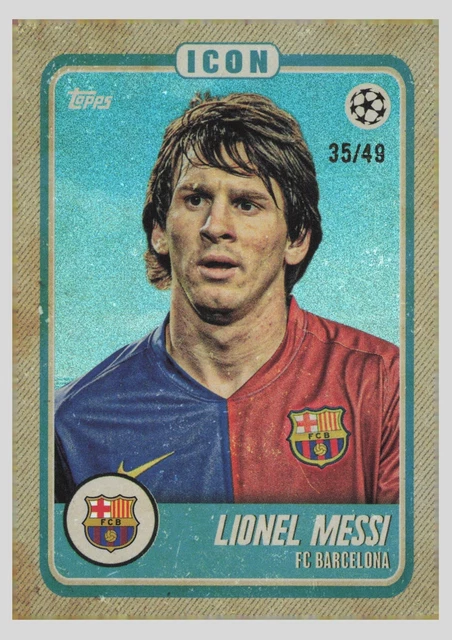 TOPPS JAMAL MUSIALA Platinum 2023 Lionel Messi Barcelona Parallel 35/49 ...
