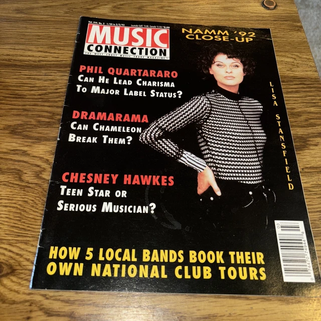 MUSIC CONNECTION MAGAZINE Jan 20 1992 Phil Quartararo, Dramarama £6.60 ...